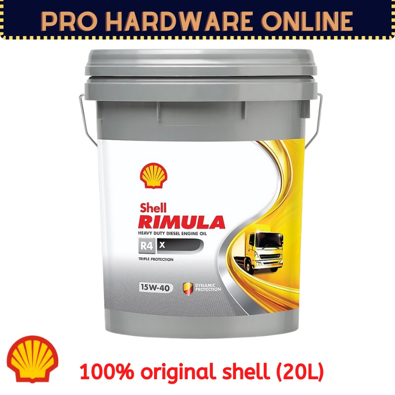 SHELL RIMULA R4X 15W40 Heavy Duty Diesel Engine Oil (20L) 100% ORIGINAL ...