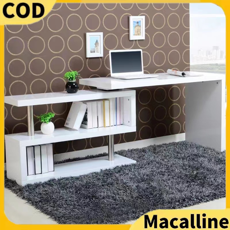 Rotating Office Desk Computer Table L-Shaped Table 360 rotating ...