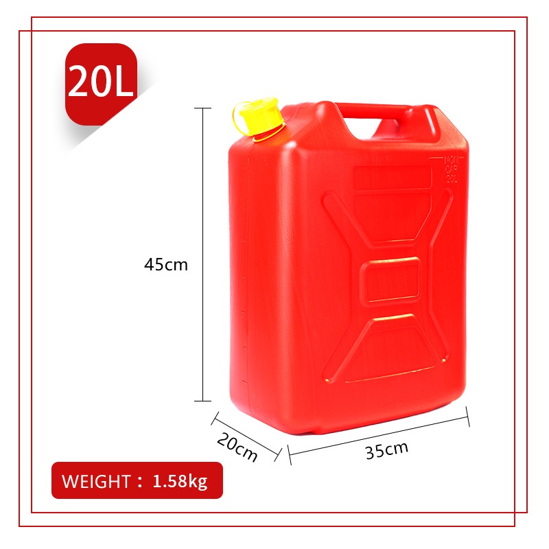 5L， 10L， 20L Gasoline Tank Jerry Can petrol HDPE reserve fuel tank Oil Tank MotorcycleTong ...