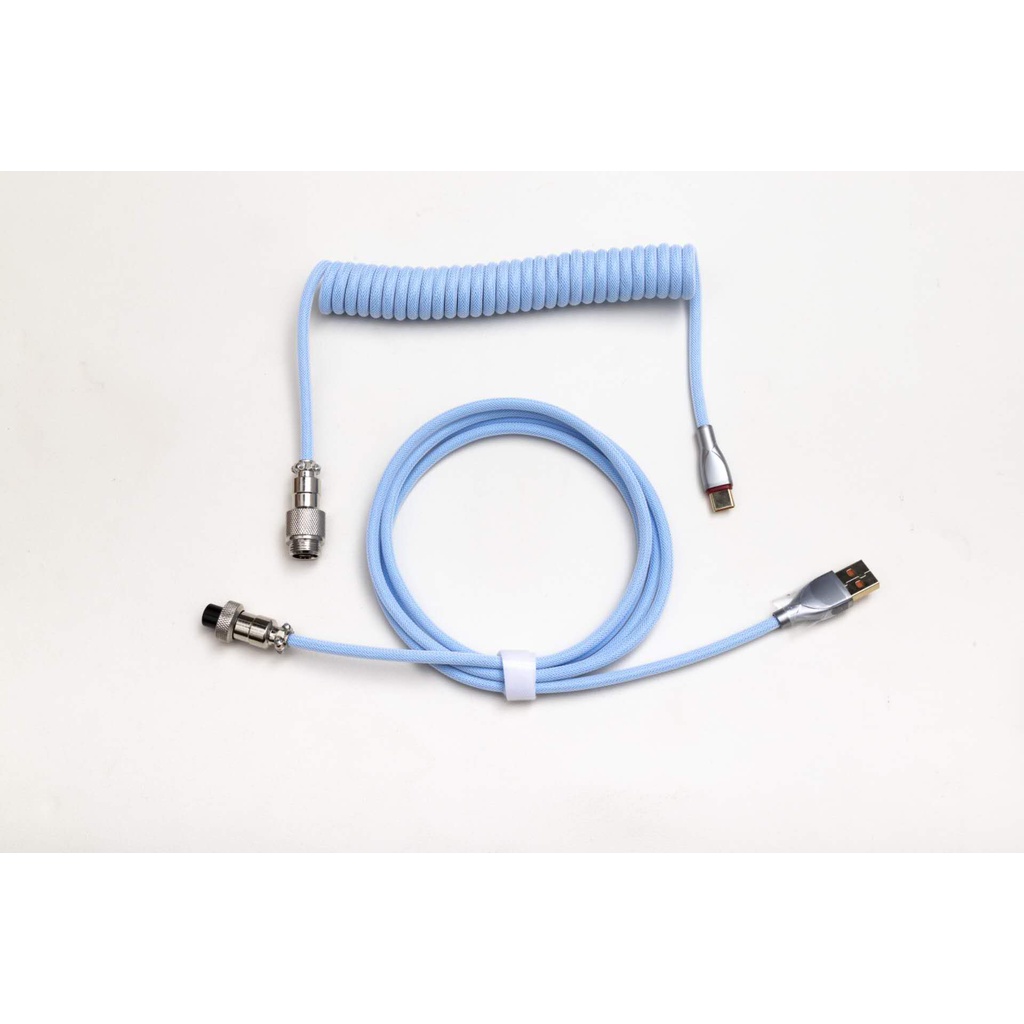 [𝗥𝗘𝗔𝗗𝗬 𝗦𝗧𝗢𝗖𝗞] Custom Coiled Cables for Mechanical Keyboards | Eva ...