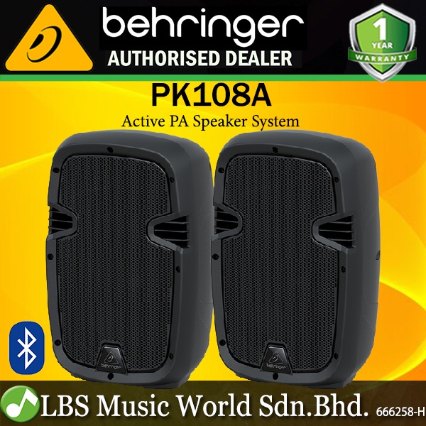 Behringer PK108A 250 Watt Active 8 Inch PA Speaker System with ...