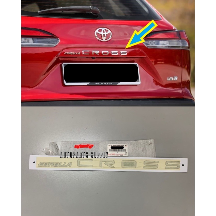 ORIGINAL TOYOTA COROLLA CROSS BACK DOOR LOGO / REAR BONNET LOGO EMBLEM ...