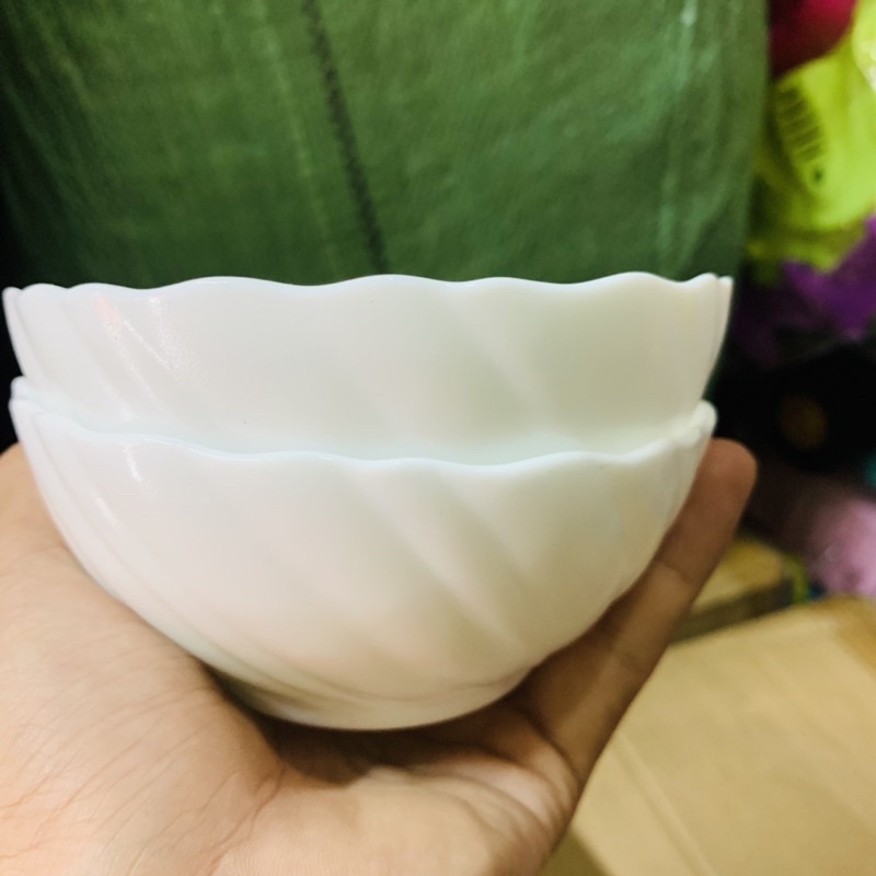 Set of 6 jade porcelain bowls and set of 10 jade porcelain rice bowls ...