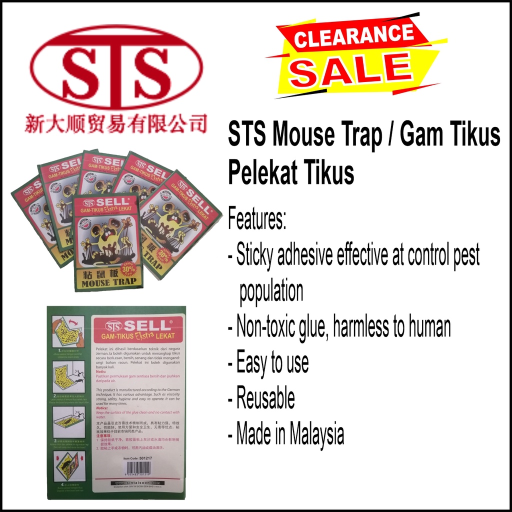 STS Mouse Trap / Gam Tikus Pelekat Tikus 1Pcs | Shopee Malaysia