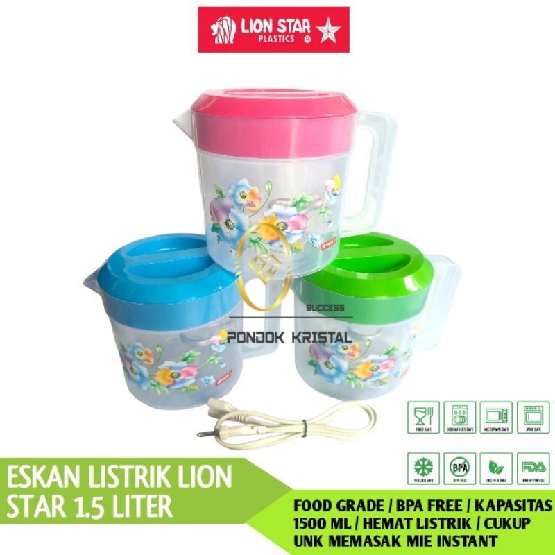 Lion Star Electric Kettle 1.5 Liter / Lion Star Water Jug / Lion Star Electric Ice Can | Shopee ...