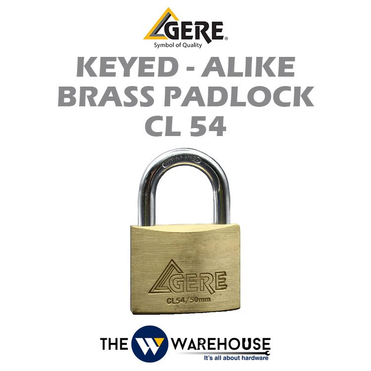 GERE Keyed-Alike Brass Padlock CL54 50mm | Shopee Malaysia