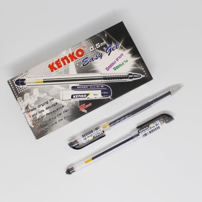 HITAM Kenko EASY GEL PEN/KENKO EASY GEL PEN Black 0.5mm | Shopee Malaysia