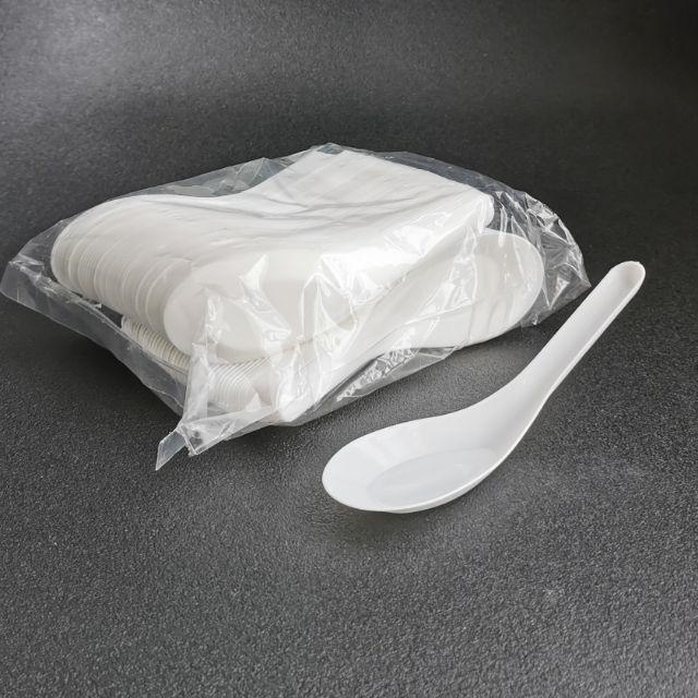 CHINESE SPOON - 5" WHITE DISPOSABLE | Shopee Malaysia
