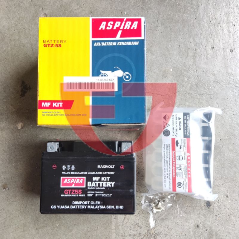 ASPIRA GTZ5S YTZ5S Yamaha LC135 Y15ZR Motor Battery | Shopee Malaysia