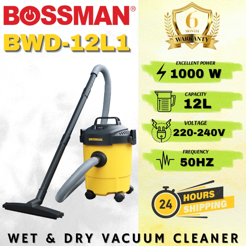ALife Bossman BWD-12L1 Vacuum Wet and Dry Vaccum Cleaner Heavy Duty ...