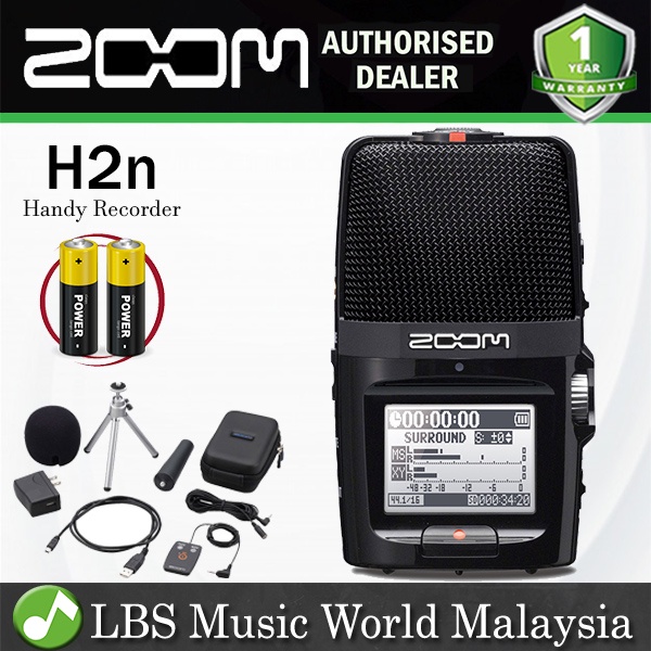 Zoom H2n Handy Recorder and APH-2N Recorder Accessory Package (H-2n ...
