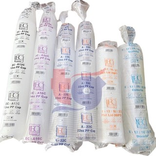 EC 12oz/16oz/22oz PP Clear Cup with Lid - (100sets) / Cawan Plastik ...