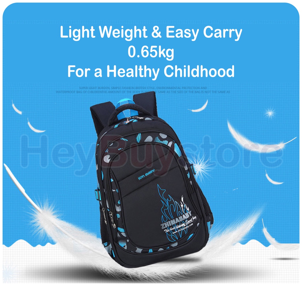 ZMBABY 46cm Primary Secondary School Bag Student School Bag Beg Sekolah ...