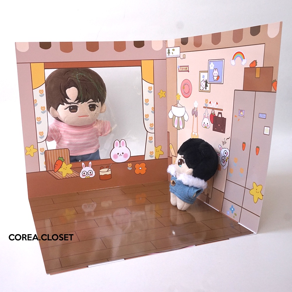 Kpop DOLL PAPER HOME HOUSE HOUSE HOUSE TOY UPSETDUCK PUMPKIN BAOAOROOM ...
