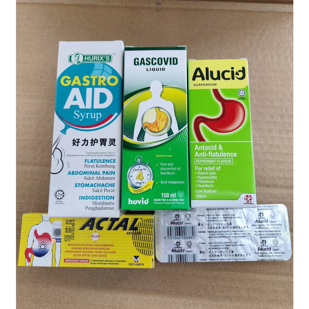 UBAT GASTRIK (ACTAL/ALUCID/GASCOVID/GASTRO AID) | Shopee Malaysia