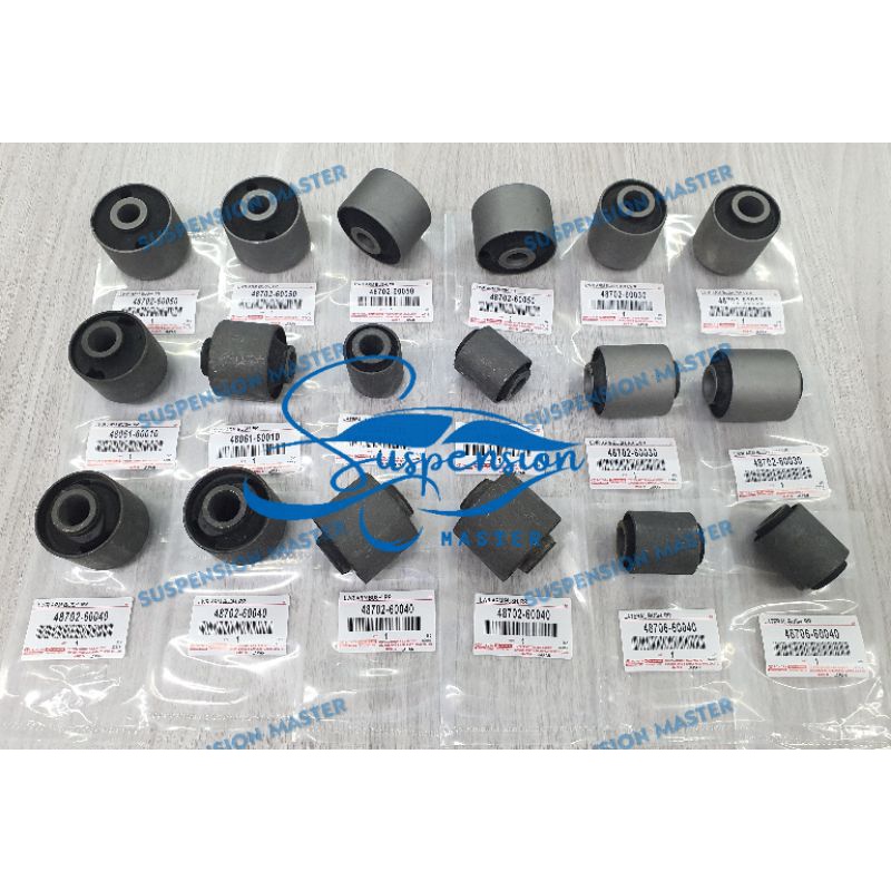 18 IN 1 SET - FRONT/ REAR LOWER ARM BUSH/ UPPER ARM BUSH/ LATERAL BUSH ...