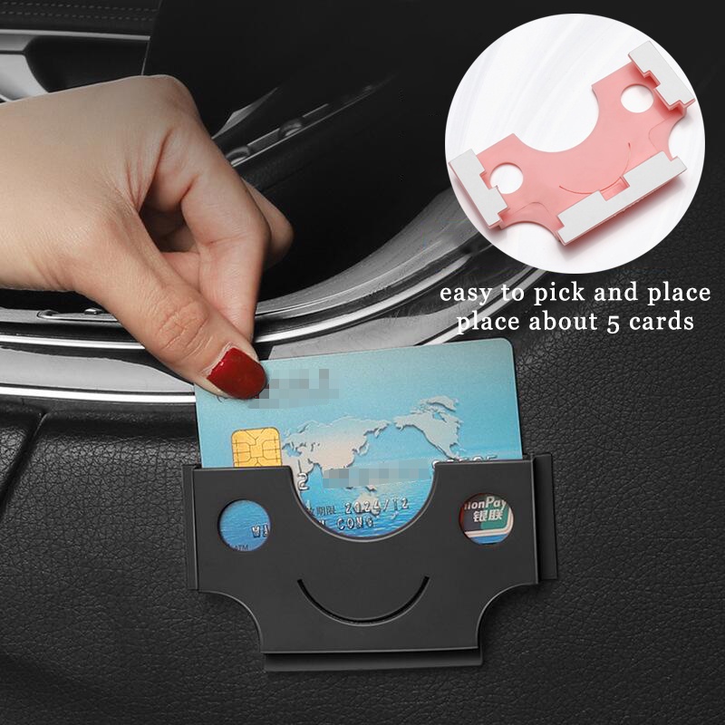 Car Card Holder Slot Storage Box Rack Organizer Accessories Silicone ...
