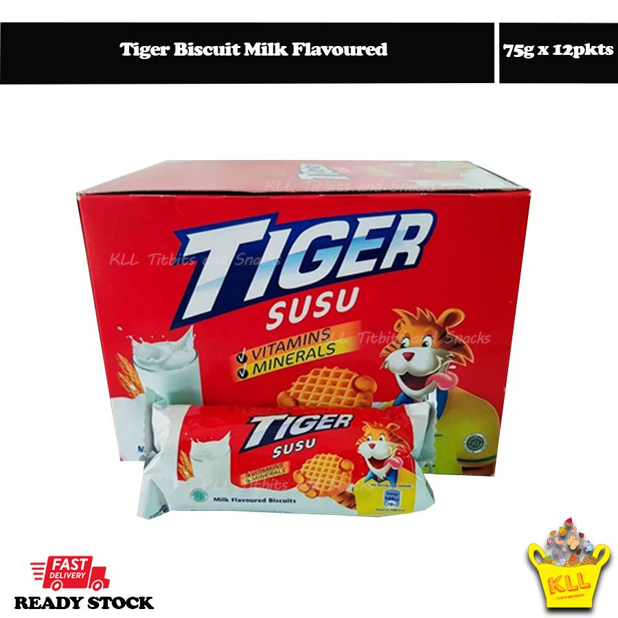 Tiger Biscuit Milk Flavoured 12pkts x 75g | Shopee Malaysia