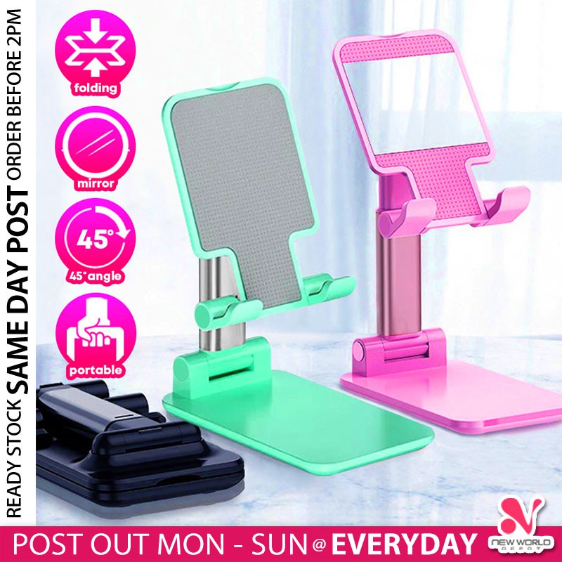 𝟭𝟮.𝟵" 》 Foldable Desktop Phone Holder Stand Silicone Folding Mount ...