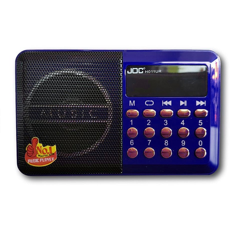 JOC Digital Rechargeable Portable Mini Radio FM With USB MP3 Player ...