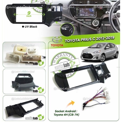 Toyota Prius C 2012-2019 OEM Android Player Casing FREE Plug And Play ...