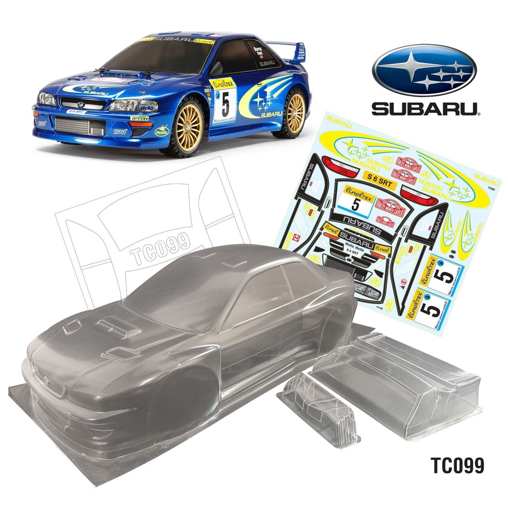 1/10 Subaru impreza WRC99 Rally RC shell body 260mm wheelbase ...