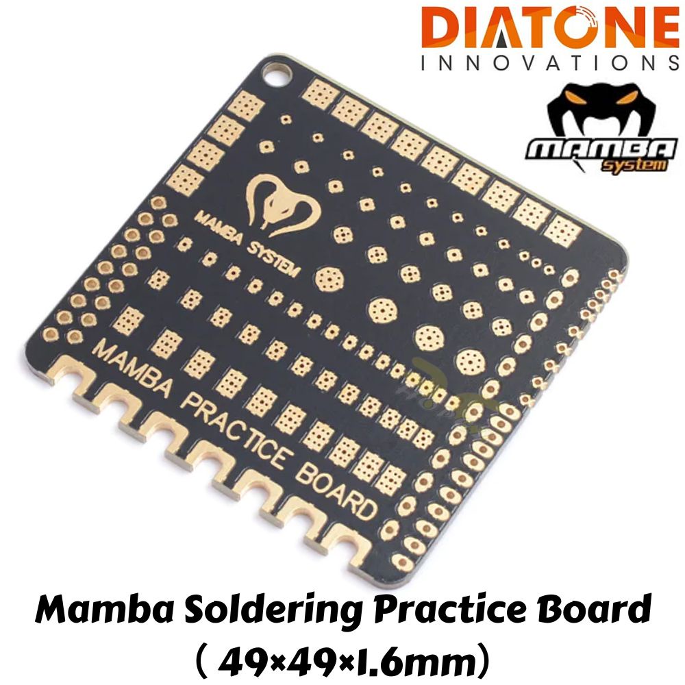 Mamba Soldering Practice Board 49x49x1.6mm (V1) / 42.5×34.5×7mm (V2) M ...