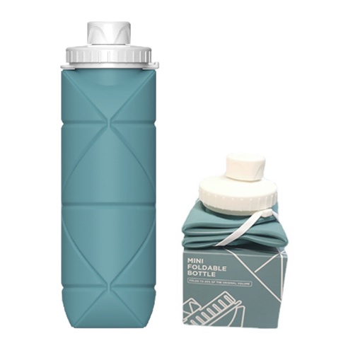 Fold Water Bottle Collapsible botol lipat Silicone Bottle Foldable 折叠水罐 ...
