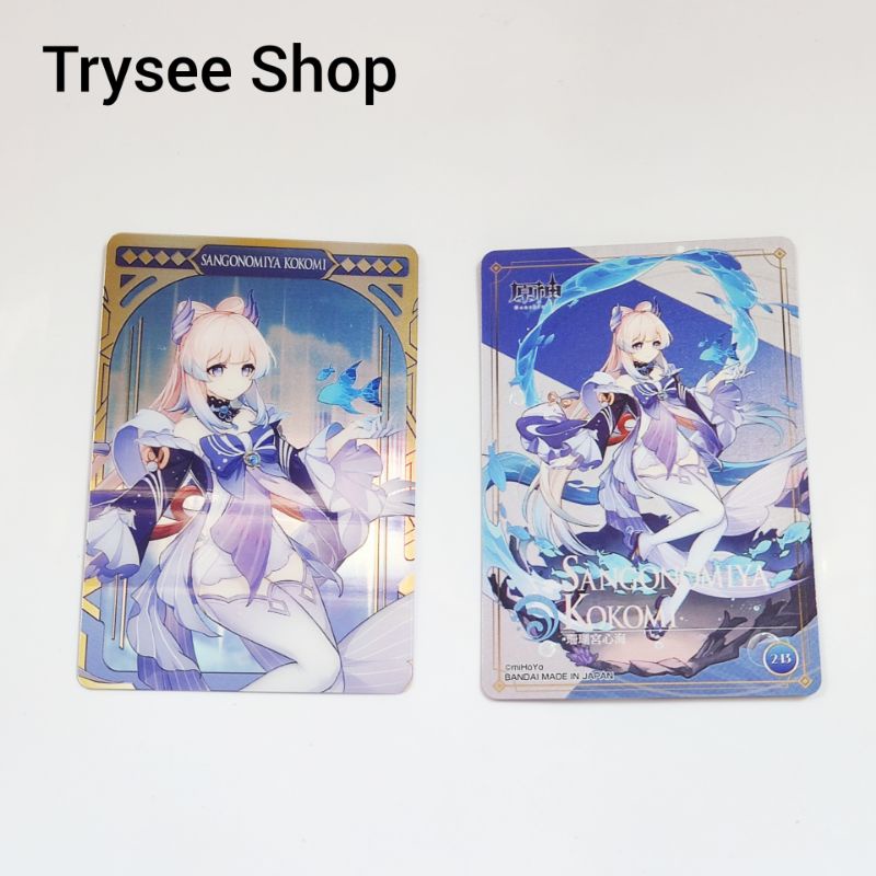 Genshin Impact Metal Card Collection Bandai Namco/Mihoyo Eula Shenhe ...
