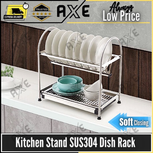 Kitchen SUS304 Stand Dish Rack | Shopee Malaysia