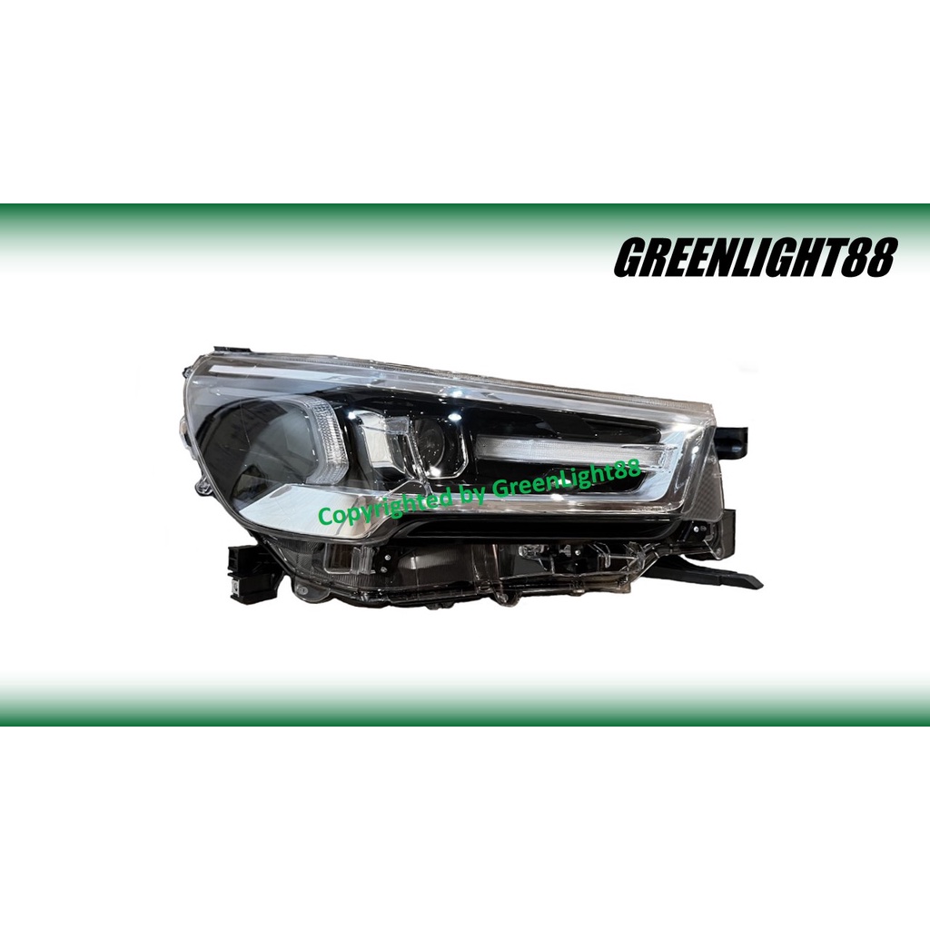 TOYOTA HILUX REVO GUN126 / ROCCO ROGUE 2.4 2020-2024 HEAD LAMP / LAMPU ...