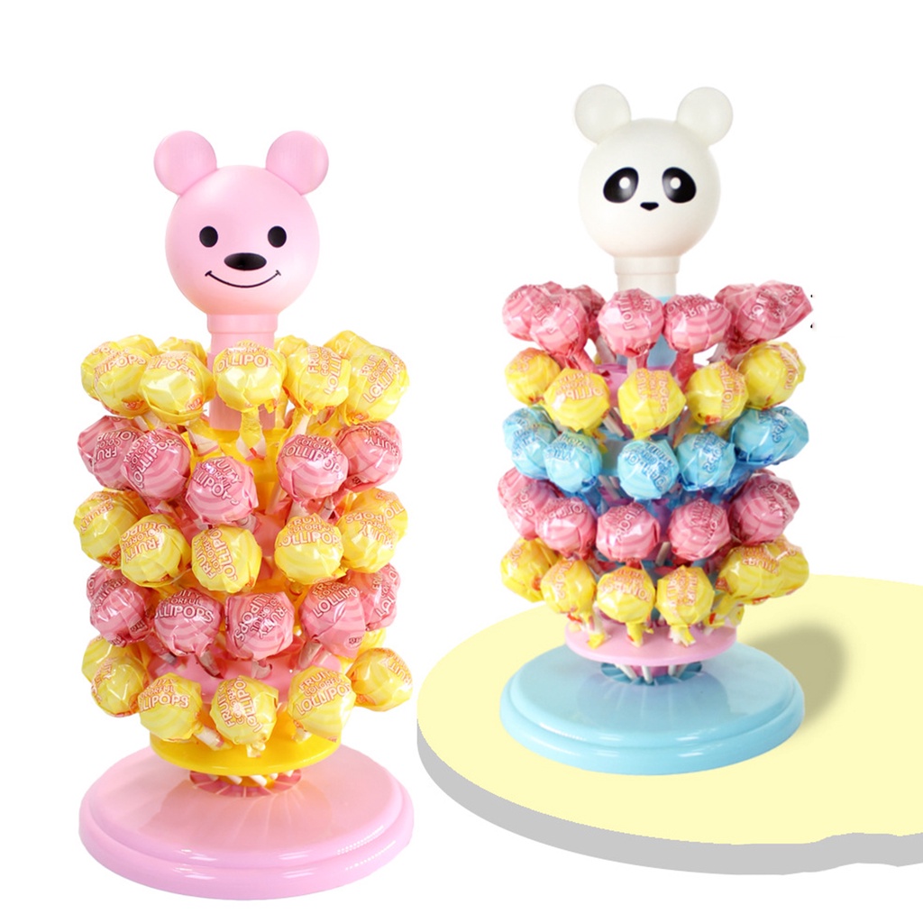 1 Set 2pcs Circular Porous Lollipop Display Brackets Lollipop Storage Stands Ready Stock 