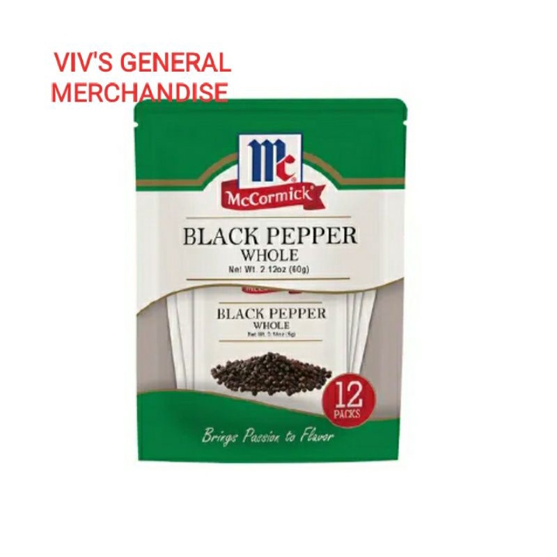Mc Cormick Black Pepper Whole ( 60g ) | Shopee Malaysia