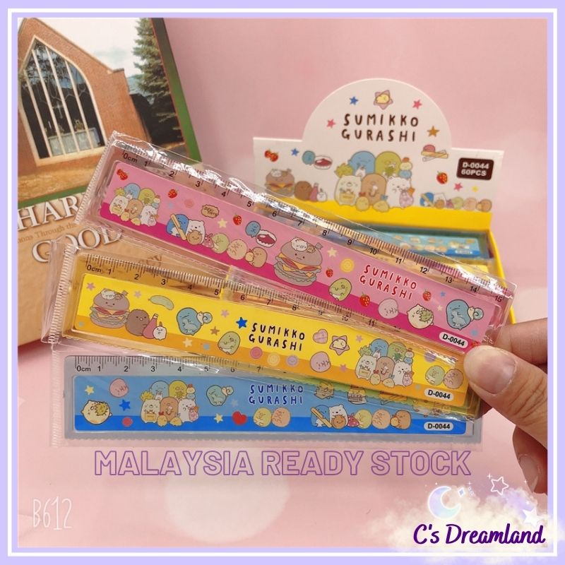 C'S DREAMLAND Sumikko Gurashi Ruler Creative Plastic Ruler 15cm Cute ...