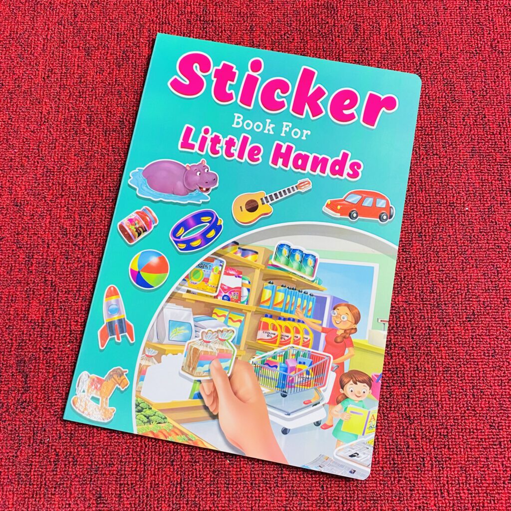 Sticker Book For Little Hands - Preschool Activity Book, Develop Motor ...