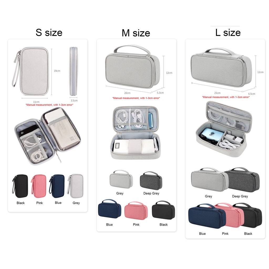 Polyester Power Bank Pouch Storage Bag Mini Durable Travel Protective ...