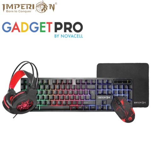 Imperion GC 303 / GC-303 Blaze Storm Keyboard Combo Set Black ( 4 Items In 1 ) | Shopee Malaysia