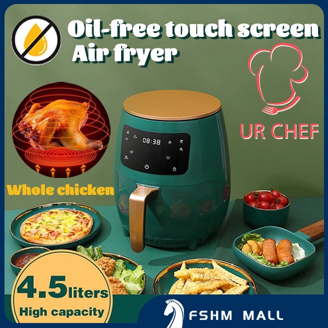 [ PROMO ]UR CHEF Fryer Ready Stock Electric Air Fryer 4.5L Household ...