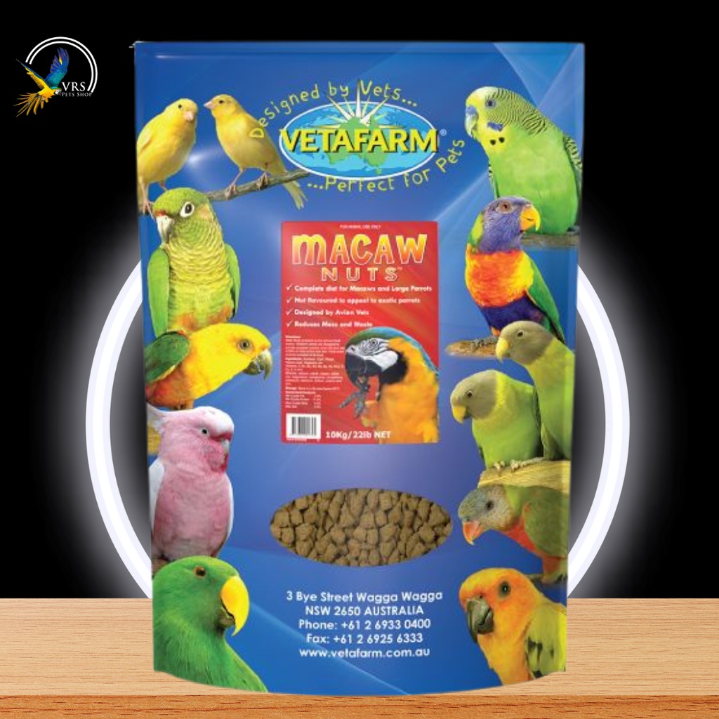 VETAFARM // MACAW NUTS PELLETS // ORIGINAL PACK // 10KG | Shopee Malaysia