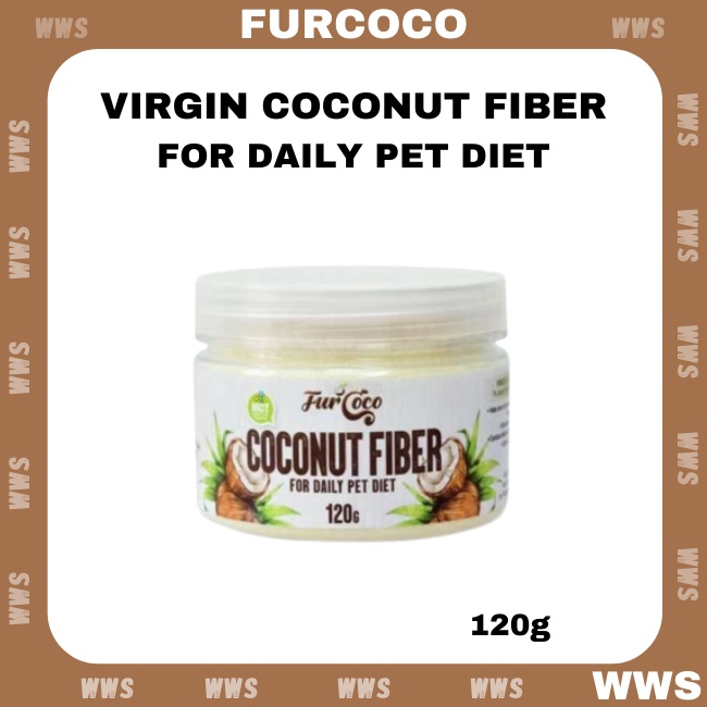Furcoco Coconut Fiber # For Daily Pet Diet # For Dog & Cat # 120g ...