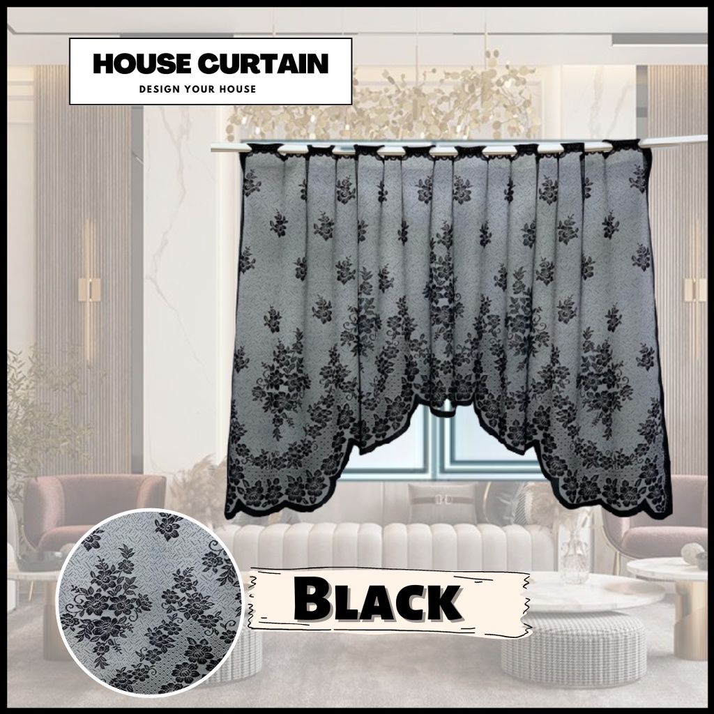 Ready Stock Anak Langsir Tingkap (W)62" x (H)29" / Langsir Dapur Pendek ...