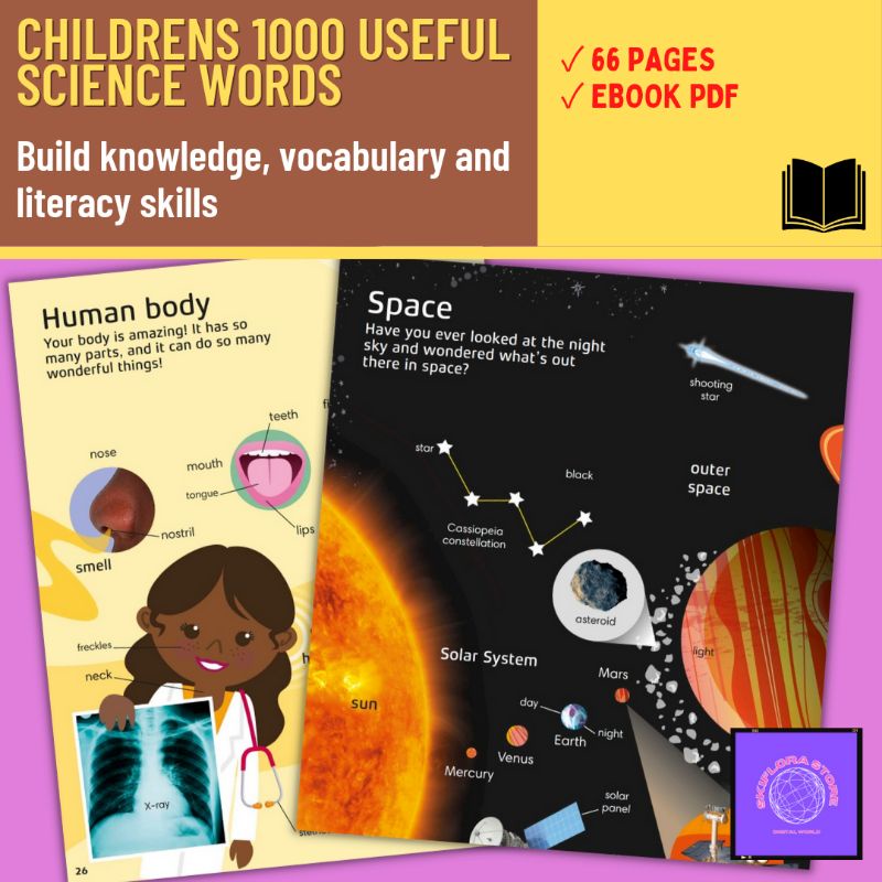 [SS02] Children Useful 1000 Science Words for age Age 5-7 | Learning ...