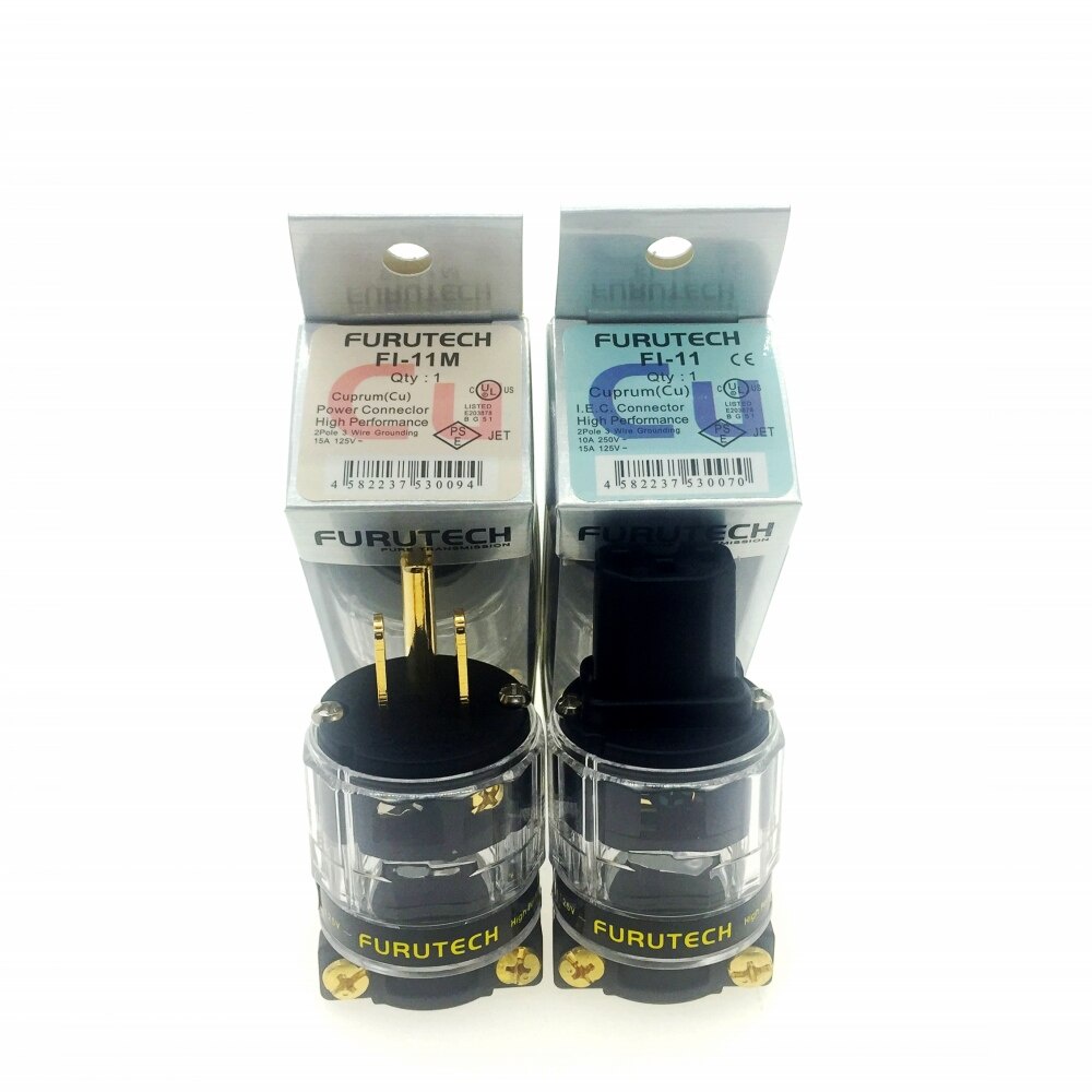 Furutech FI-11M-N1(CU) & FI-11-N1 (CU) High Performance Power IEC ...