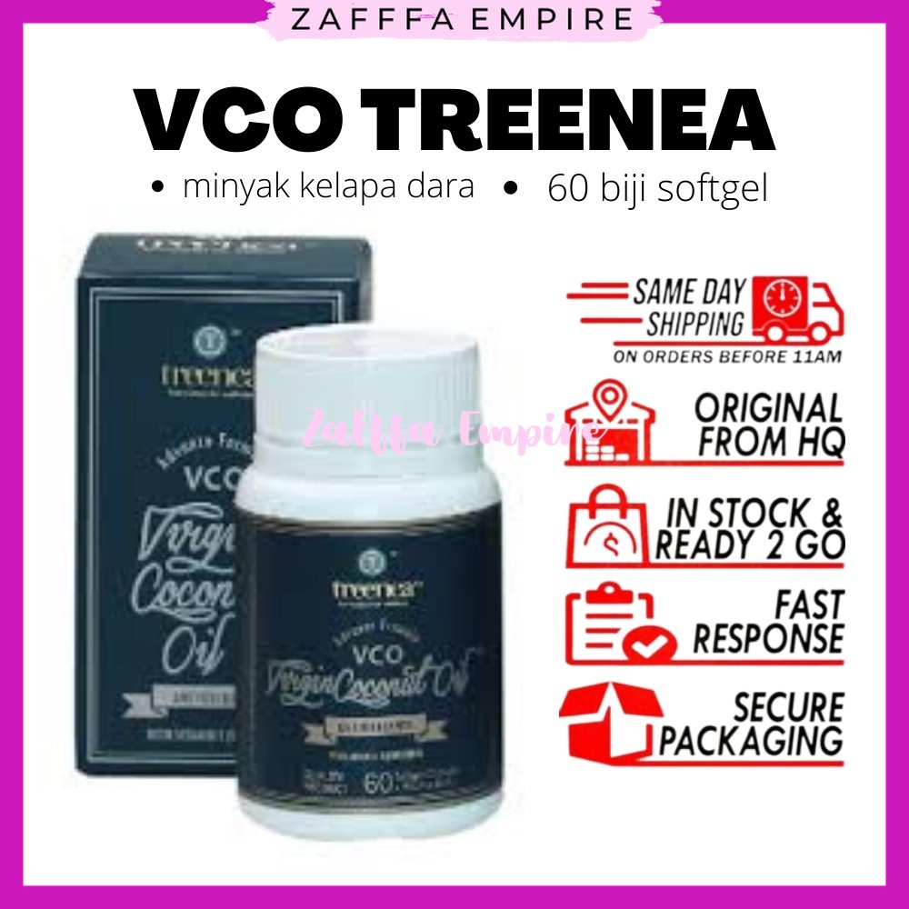 TREENEA Virgin Coconut Oil/VCO/Minyak Kelapa Dara Softgel Mudah ...