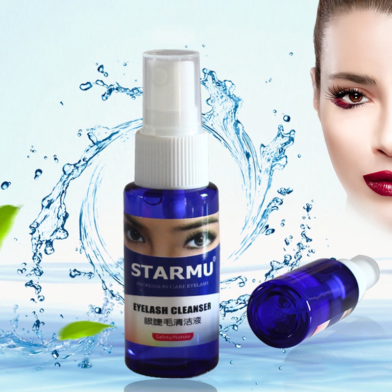 30ml Eyelash Cleaning Liquid False Eyelash Extension Clean Spray ...