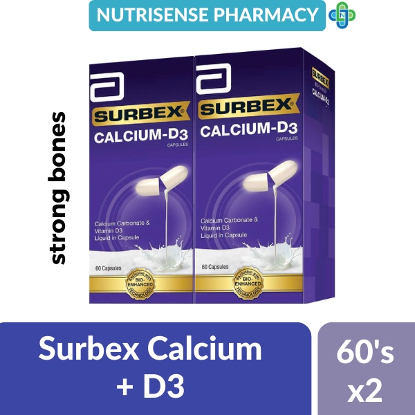 [exp 09/2026] Abbott Surbex Calcium D3 60's x 2 (Liquid Type) | Shopee ...