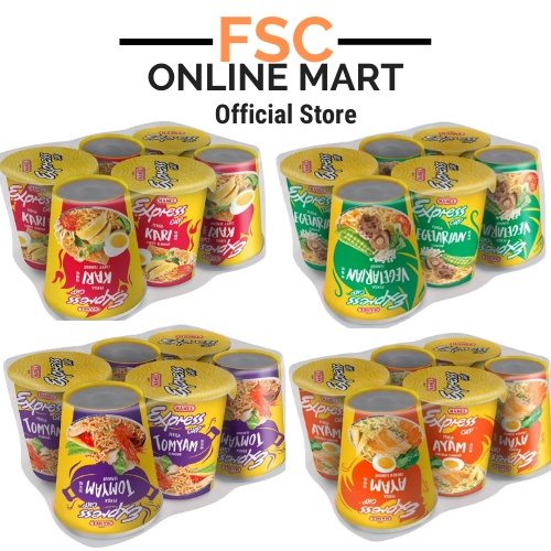 [FSC] Mamee Express Mee Cup Noodles 65gm x 6cup (Value Pack) | Shopee ...