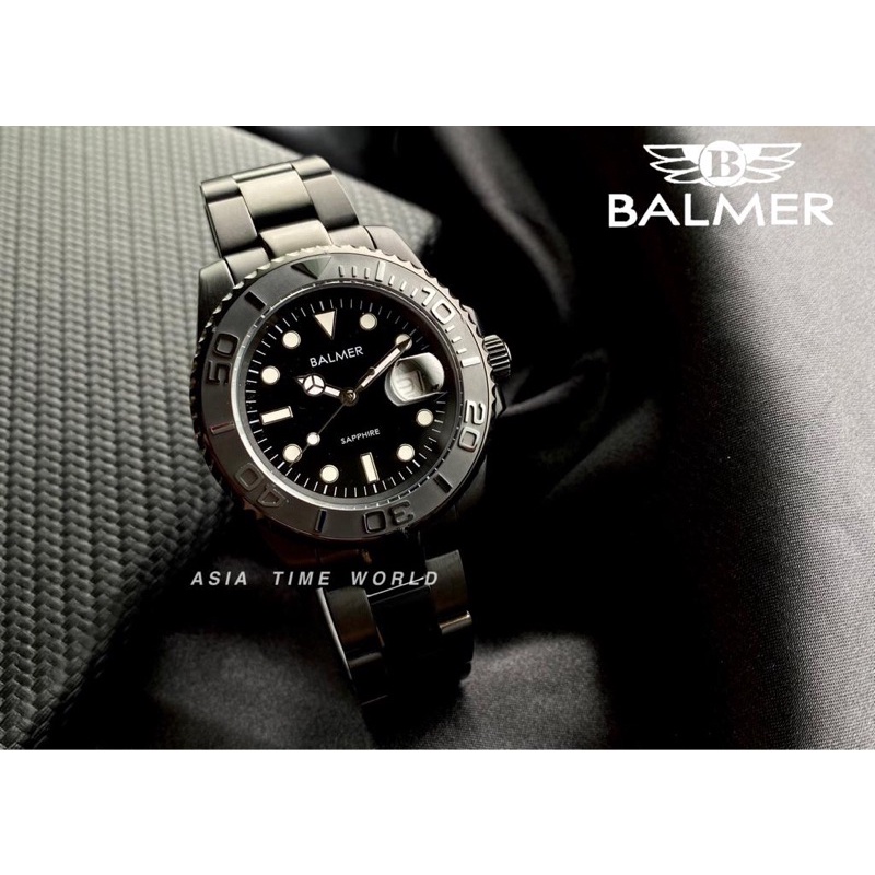 【现货】 Balmer 7918G BK-4 Classic Sapphire Men's Watch with Black ...