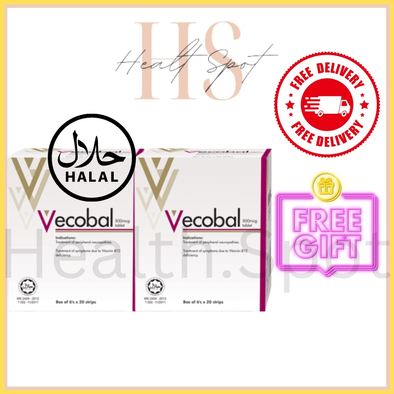 Holistica Vecobal 500mcg Mecobalamin 120's / 240's with *Free Gift ...