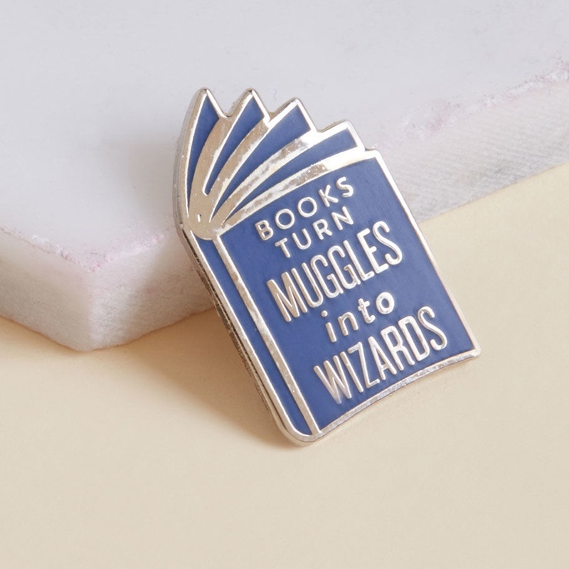 Funny Harry Potter Magic Book Brooch Pin Turn Muggles Into Wizards ...
